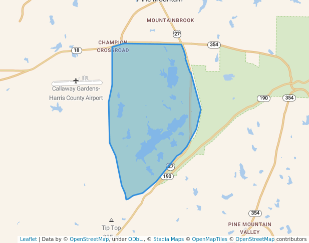 Callaway Gardens in Pine Mountain | Map and Routes