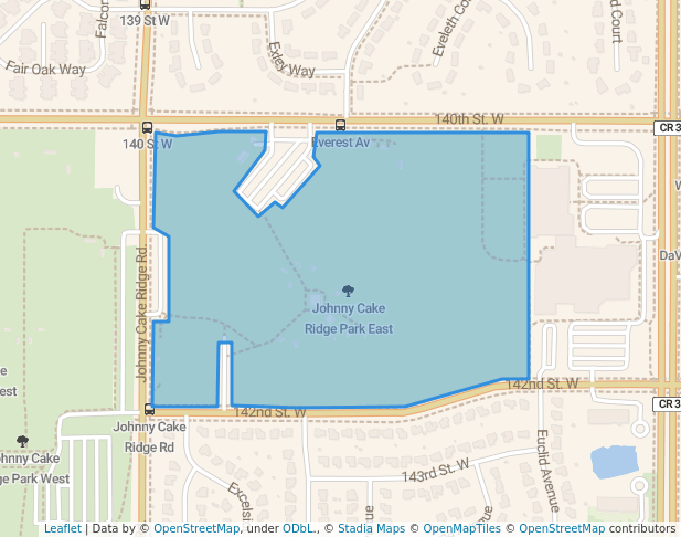 Johnny Cake Ridge Park East in Apple Valley | Map and Routes