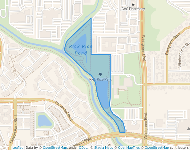 Rick Rice Park in Katy | Map and Routes