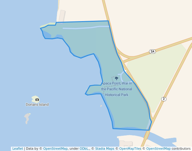 Apaca Point, War in the Pacific National Historical Park in Santa Rita ...