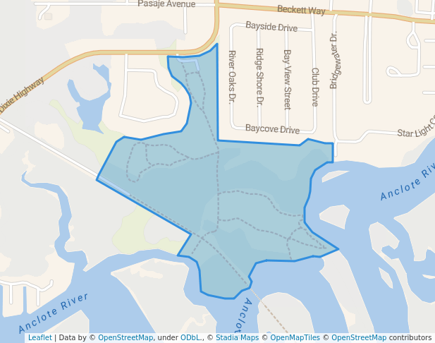 North Anclote River Nature Park in Tarpon Springs | Map and Routes