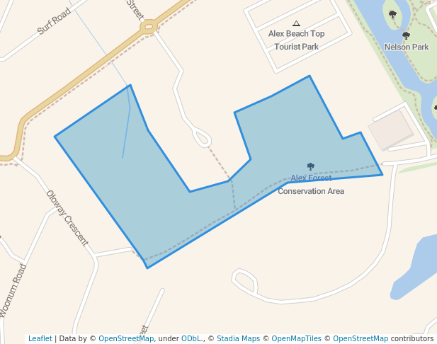 Alex Forest Conservation Area in Alexandra Headland | Map and Routes
