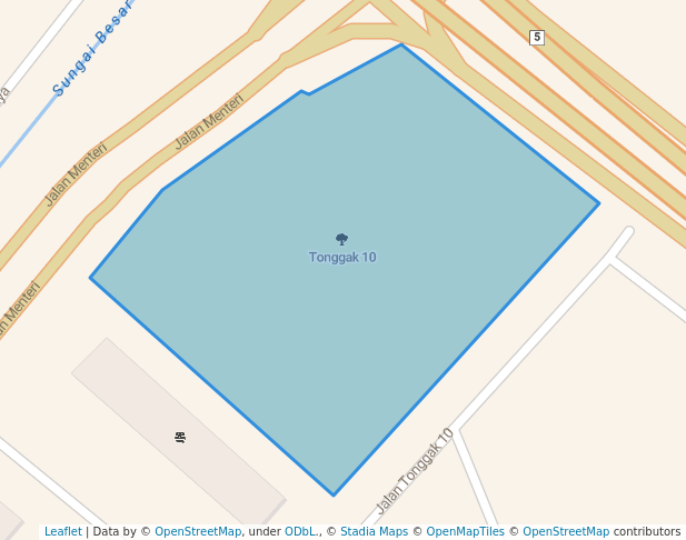 Tonggak 10 in Sungai Besar | Map and Routes