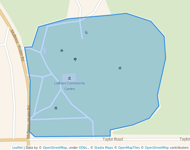 Latham Recreation Reserve in Latham | Map and Routes