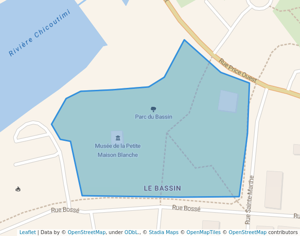 Parc du Bassin in Saguenay | Map and Routes