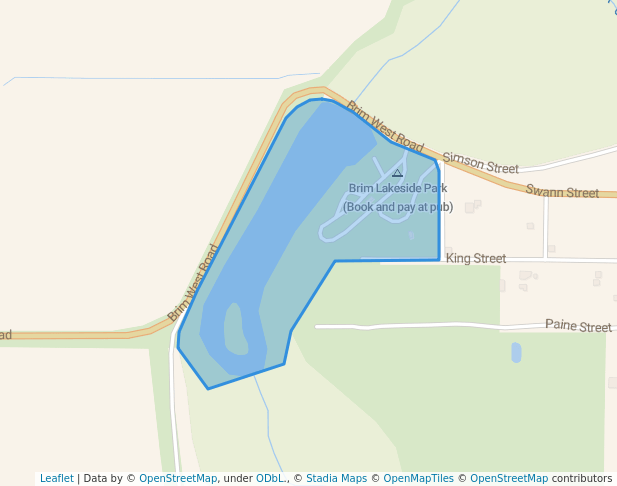 Brim Lakeside Park in Brim | Map and Routes