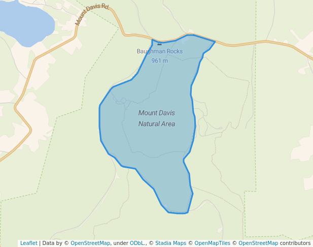 Mount Davis Natural Area in Salisbury | Map and Routes