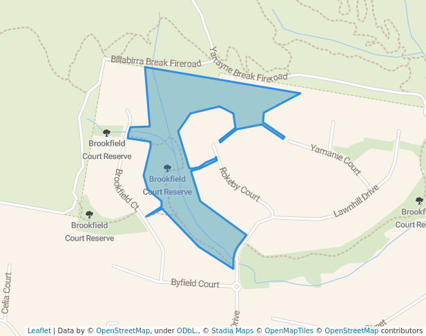 Brookfield Court Reserve in Nerang | Map and Routes