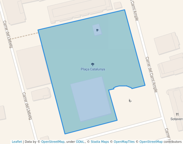 Plaça Catalunya in L'Escala | Map and Routes
