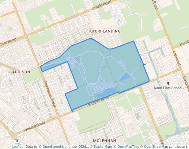 Bruce Pulman Park in Takanini | Map and Routes