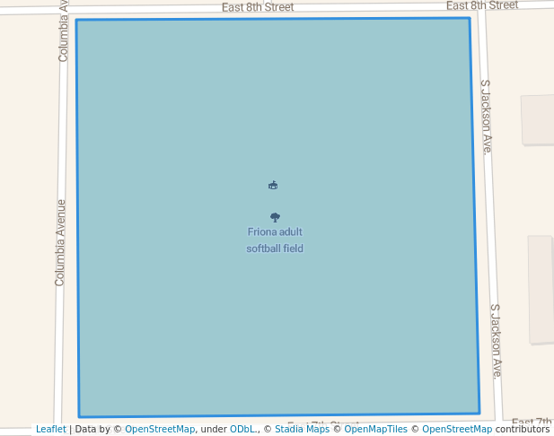 Friona adult softball field in Friona | Map and Routes