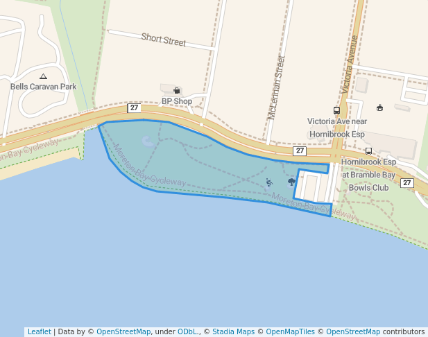 Bicentennial Park in Woody Point | Map and Routes