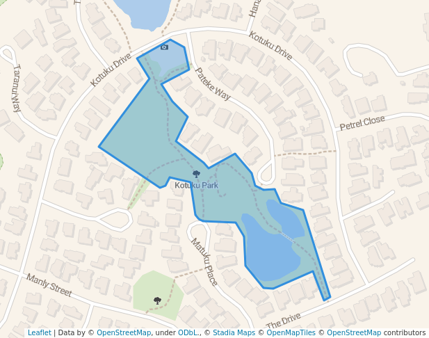 Kotuku Park in Paraparaumu | Map and Routes