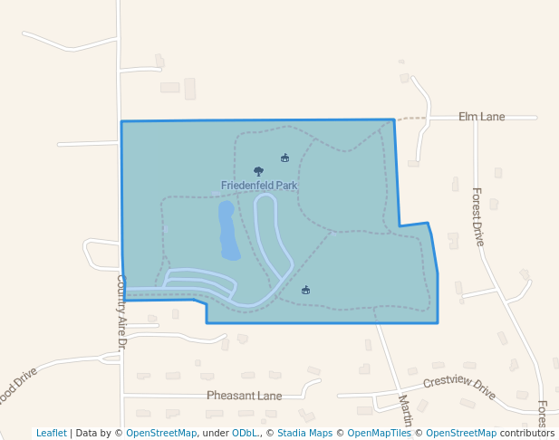 Friedenfeld Park in Germantown | Map and Routes