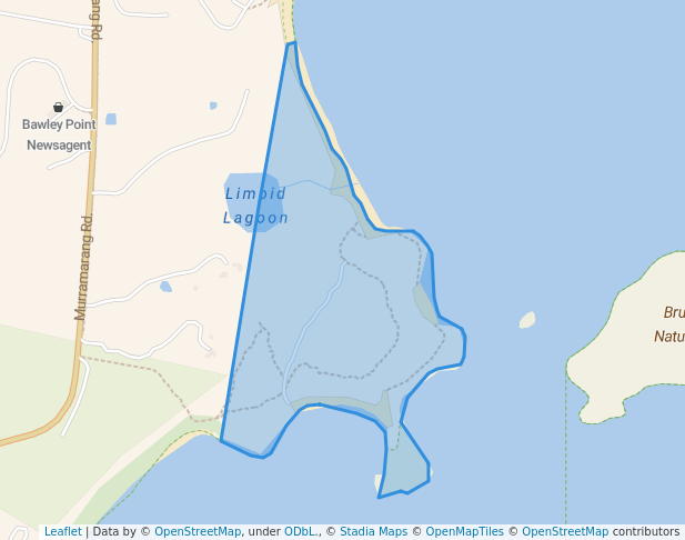 Murramarang Aboriginal Area in Bawley Point | Map and Routes