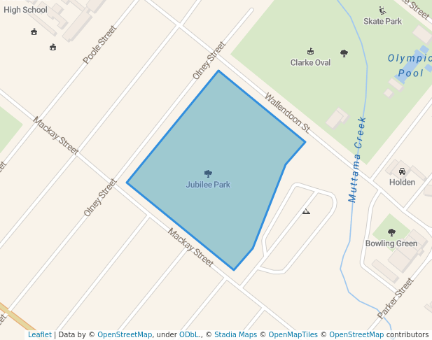 Jubilee Park in Cootamundra | Map and Routes