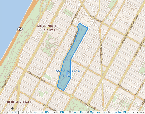 Morningside Park in New York | Map and Routes