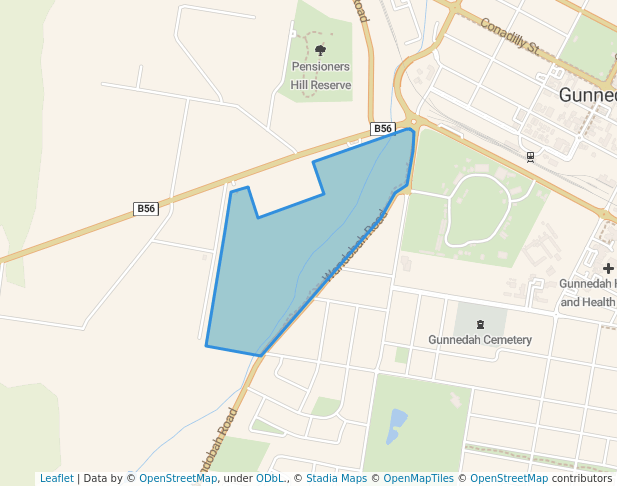 Wandobah Reserve in Gunnedah | Map and Routes