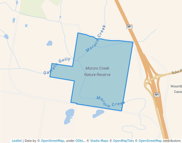 Mororo Creek Nature Reserve in Mororo | Map and Routes