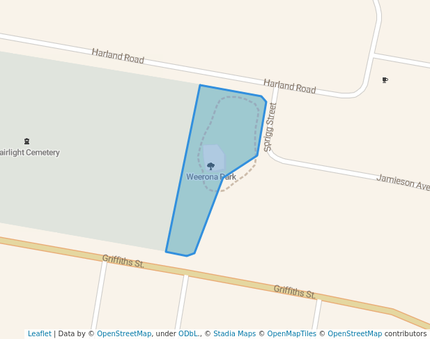 Weerona Park in Fairlight | Map and Routes