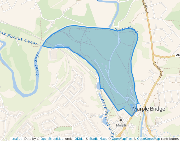 Brabyns Park in Marple | Map and Routes