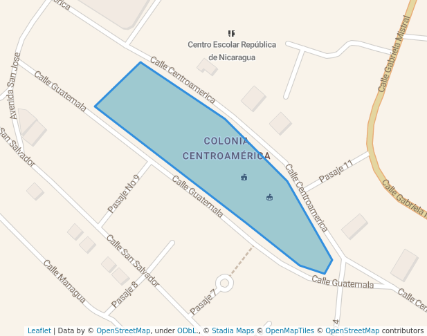 Parque Colonia Centroamerica in San Salvador | Map and Routes
