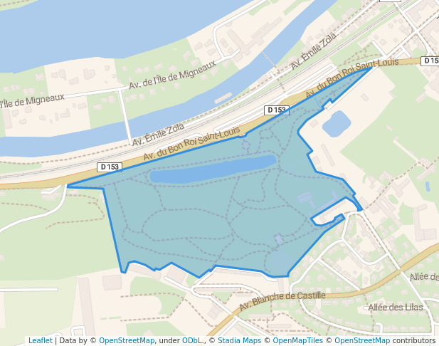 Parc Meissonier in Poissy | Map and Routes