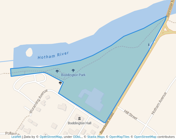 Boddington Park in Boddington | Map and Routes