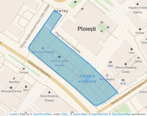 Parcul Central Ploiesti in Ploiești | Map and Routes