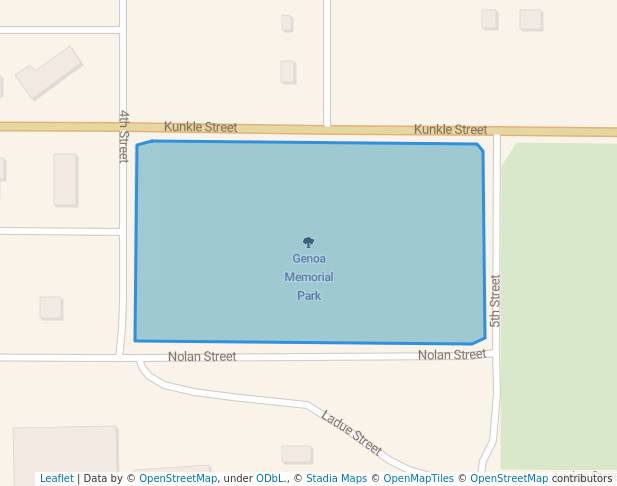 Genoa Memorial Park in Genoa | Map and Routes