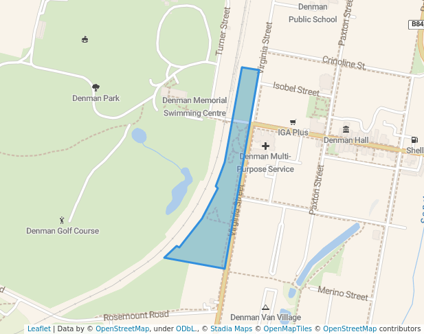 Arbor Park in Denman | Map and Routes