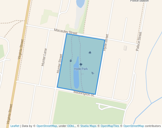 Hyde Park in Denman | Map and Routes