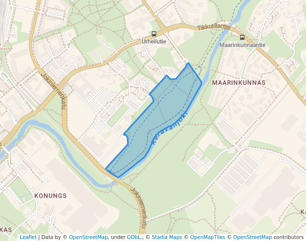 Tutkijanpelto in Vanda | Map and Routes