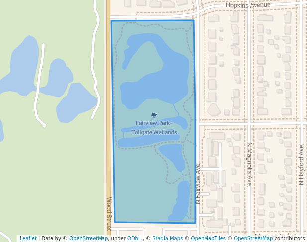 Fairview Park - Tollgate Wetlands in Lansing | Map and Routes