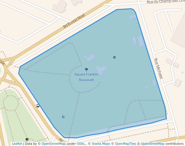 Square Franklin Roosevelt in Noyon | Map and Routes