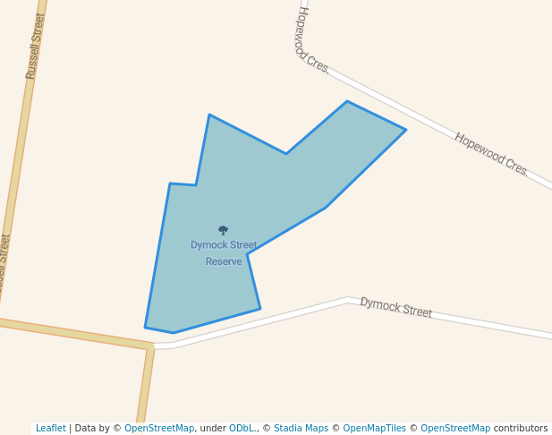 Dymock Street Reserve in Fairy Meadow | Map and Routes