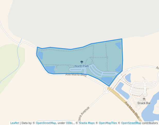 North Park in Ave Maria | Map and Routes