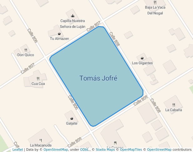 Plaza Domingo Silvano in Tomas Jofre | Map and Routes