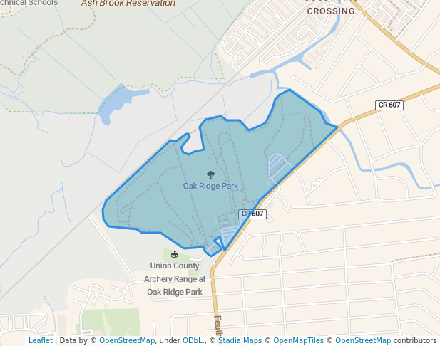 Oak Ridge Park in Clark | Map and Routes