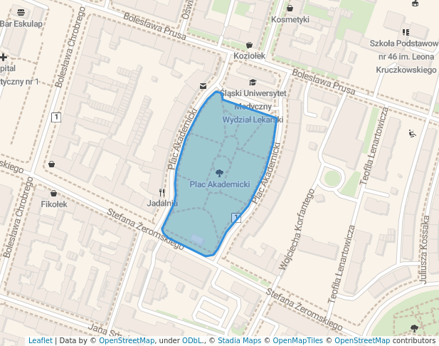 Plac Akademicki in Bytom | Map and Routes