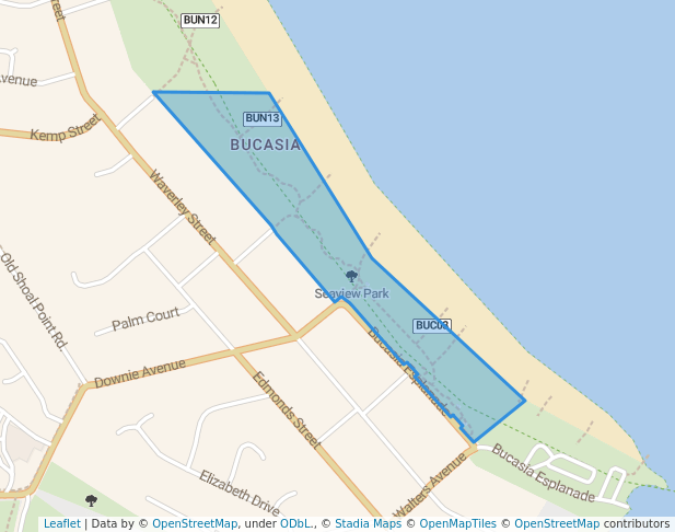 Seaview Park in Bucasia | Map and Routes