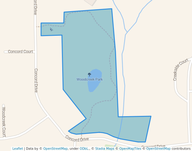 Woodcreek Park in Norman | Map and Routes