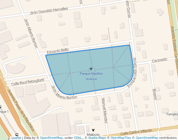 Hipolito Unanue in La Victoria | Map and Routes