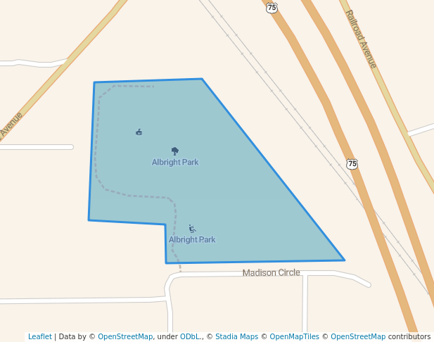 Albright Park in Omaha | Map and Routes