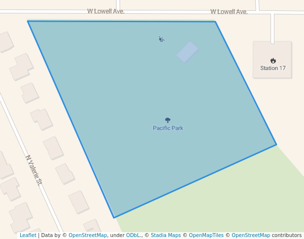 Pacific Park in Spokane | Map and Routes