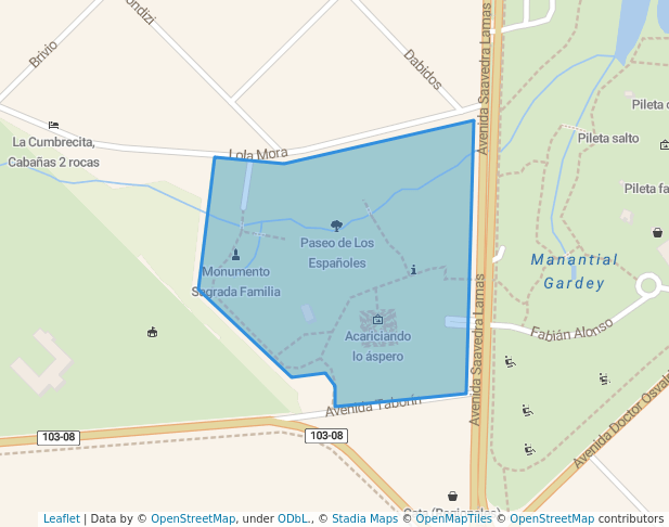 Paseo de Los Españoles in Tandil | Map and Routes