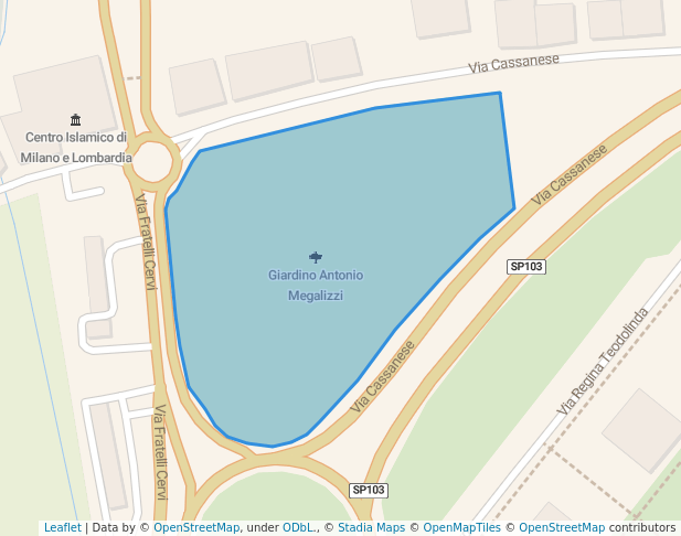 Giardino Antonio Megalizzi in Segrate | Map and Routes