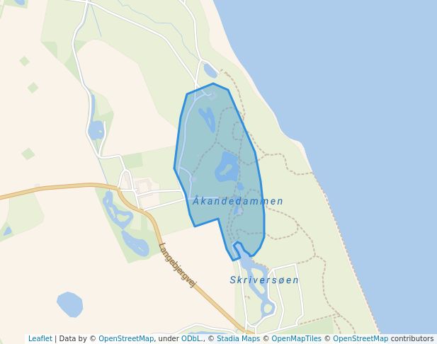 Liselund Slotspark in Borre | Map and Routes