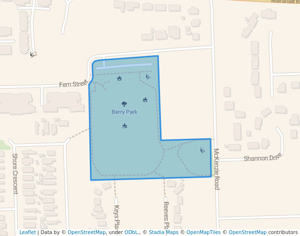 Berry Park in Abbotsford | Map and Routes
