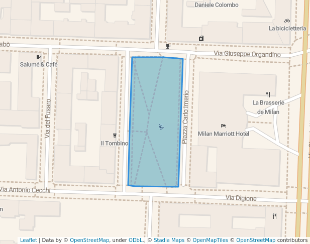 Piazza Carlo Irnerio in Milano | Map and Routes
